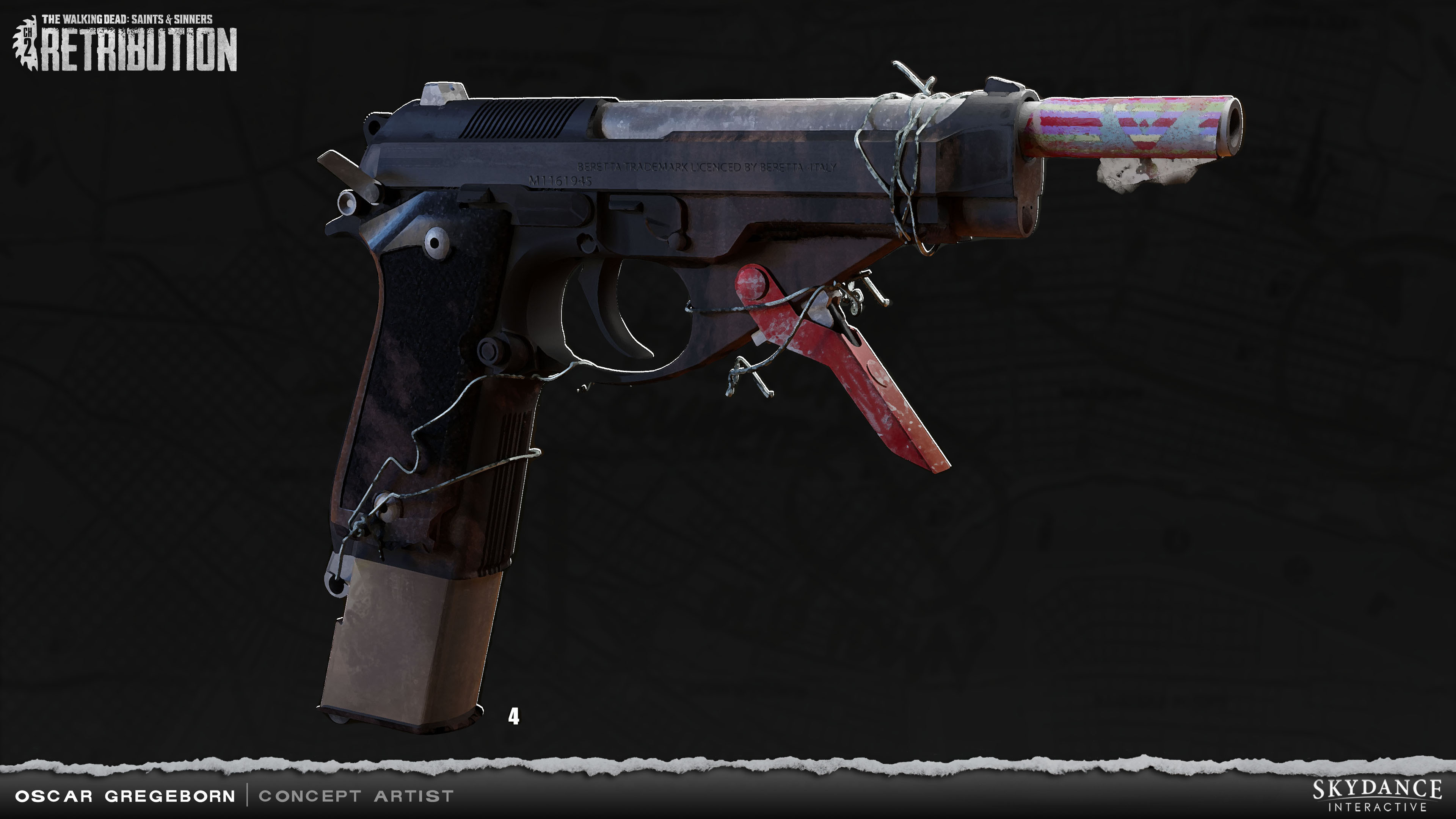 Oscar Gregeborn - The Walking Dead: Saints & Sinners Retribution - Burst Fire Beretta M9