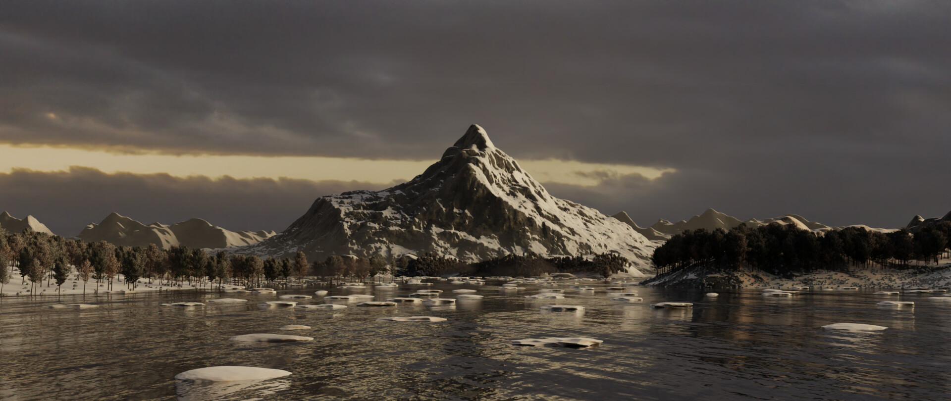 ArtStation - CG Boost's Master 3D Environments in Blender course practice