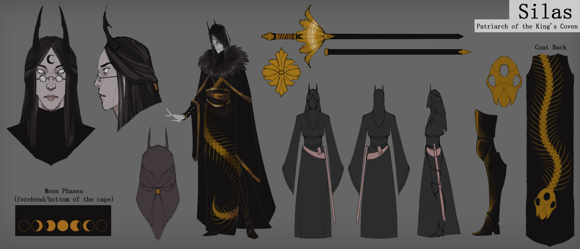 Jazz - Silas of the King's Coven - Concepts and Reference Sheet