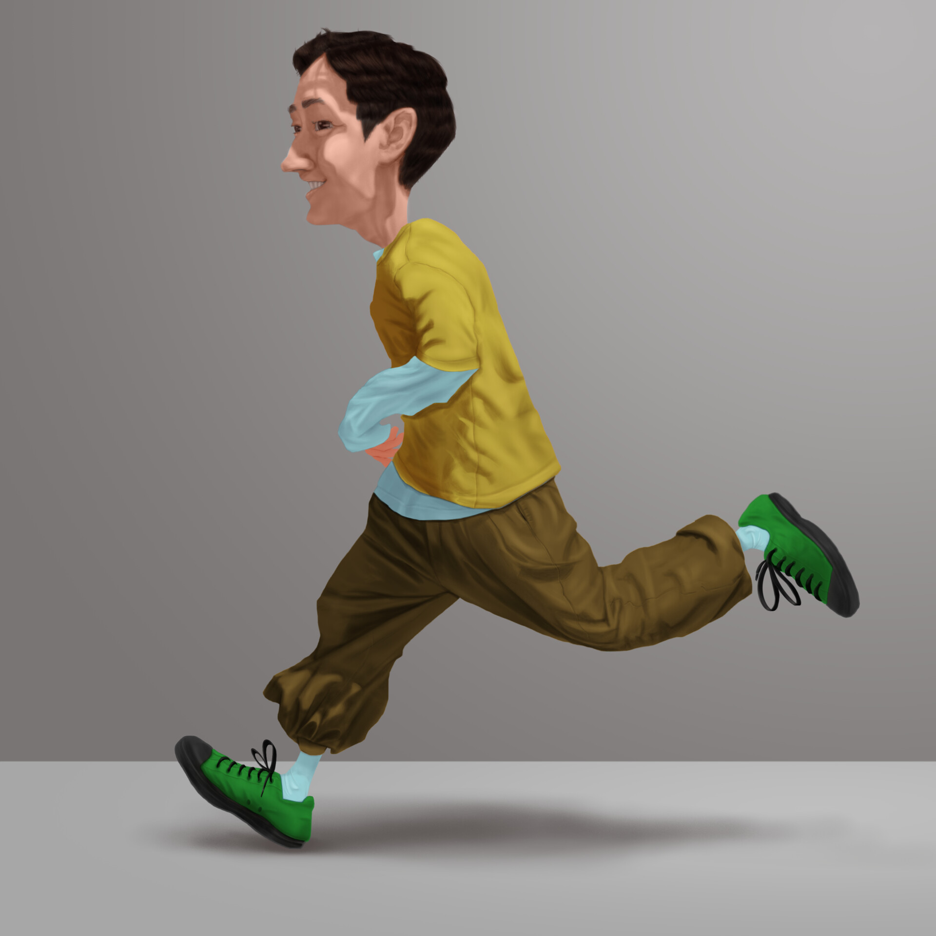 ArtStation - Running man