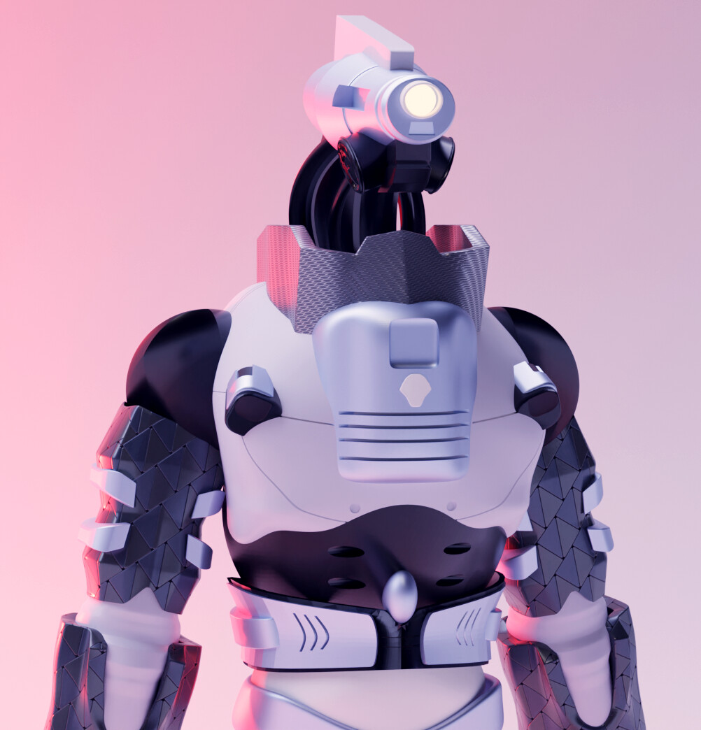 ArtStation - Hard surface practice - Sentry robot