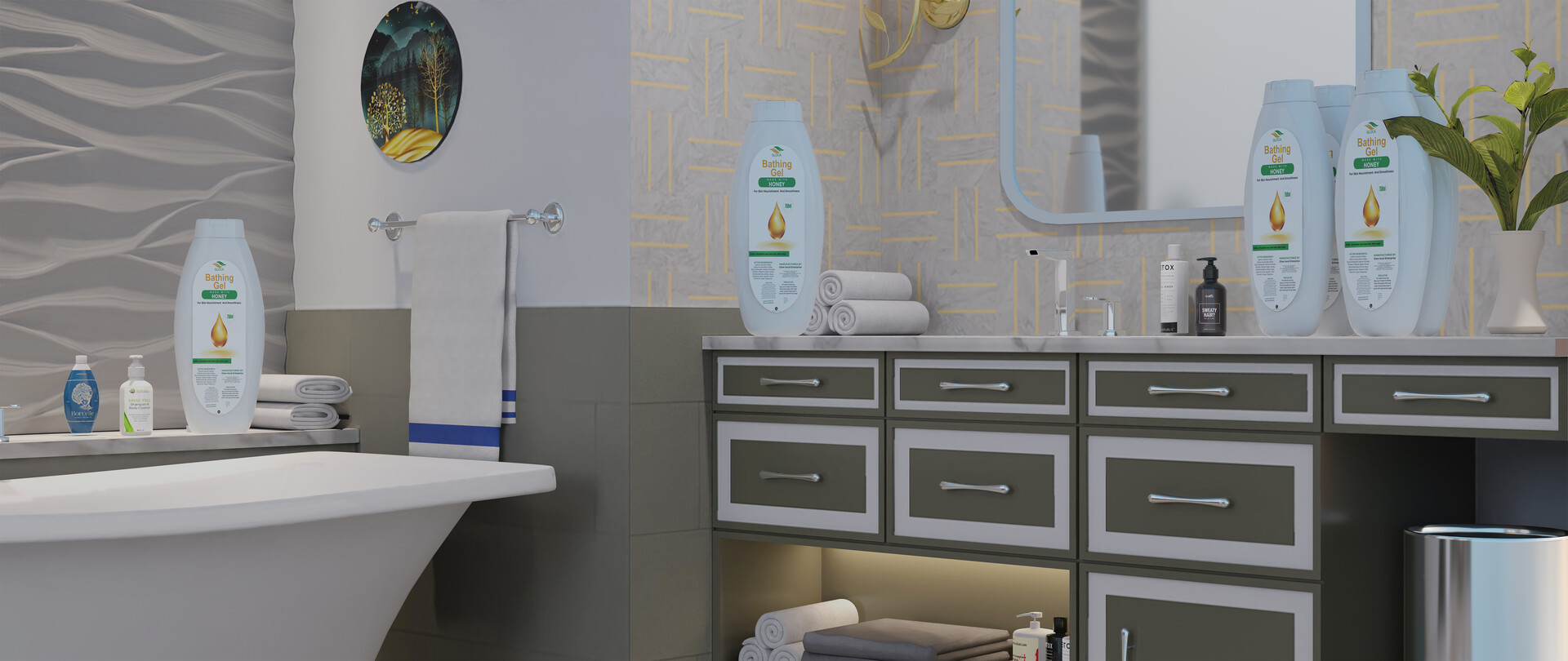 ArtStation - Bathing Gel