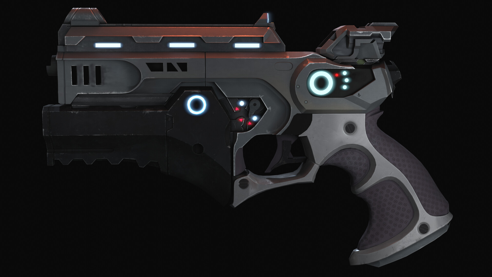 Hermes Giacomelli - Nova gun 3d modeling