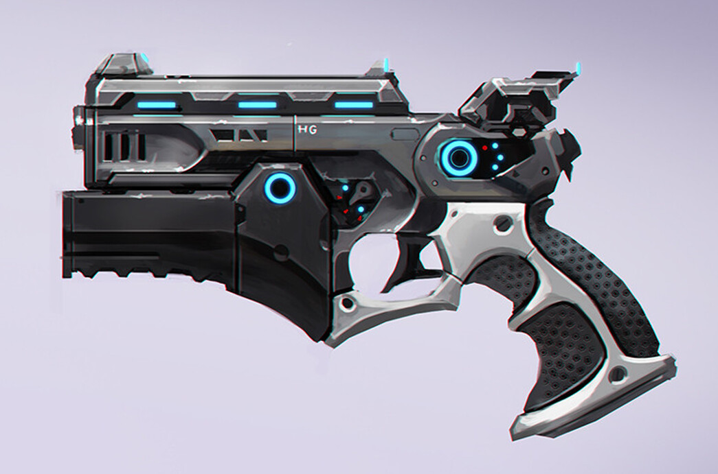 Hermes Giacomelli - Nova gun 3d modeling