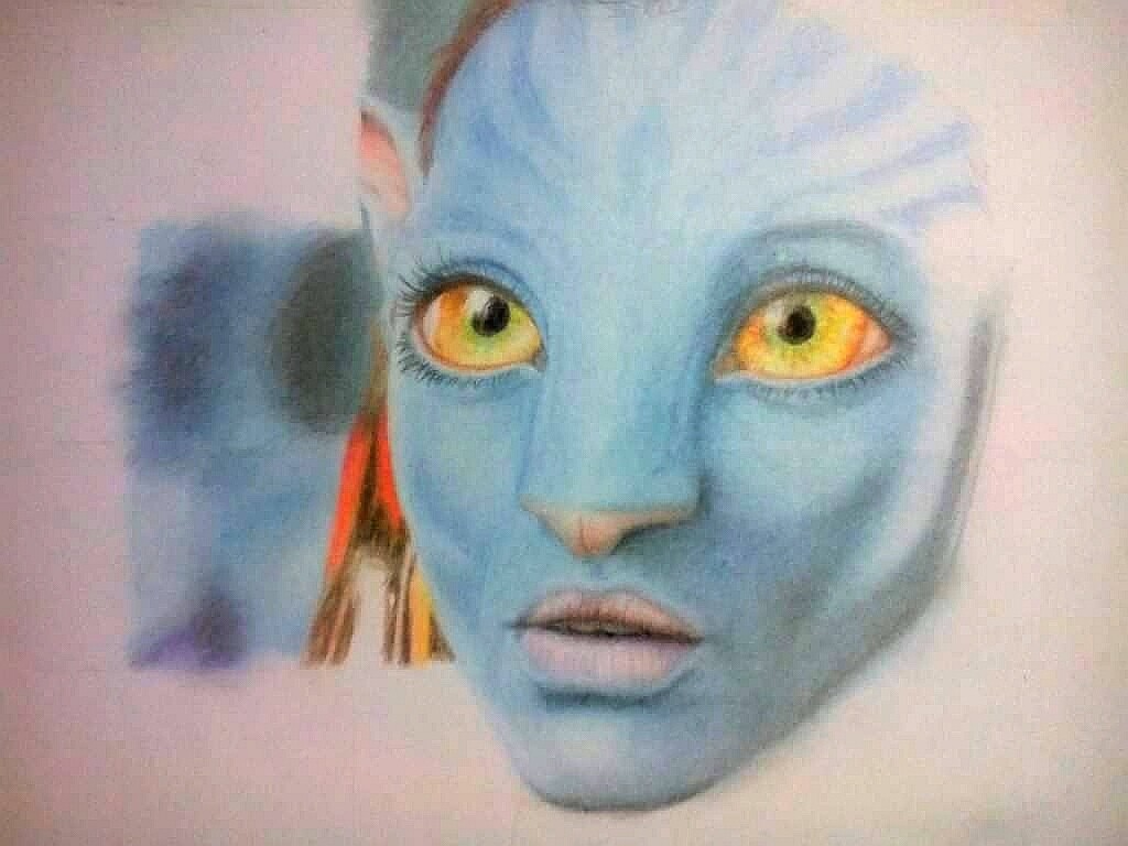 ArtStation - avatar colored pencil drawing
