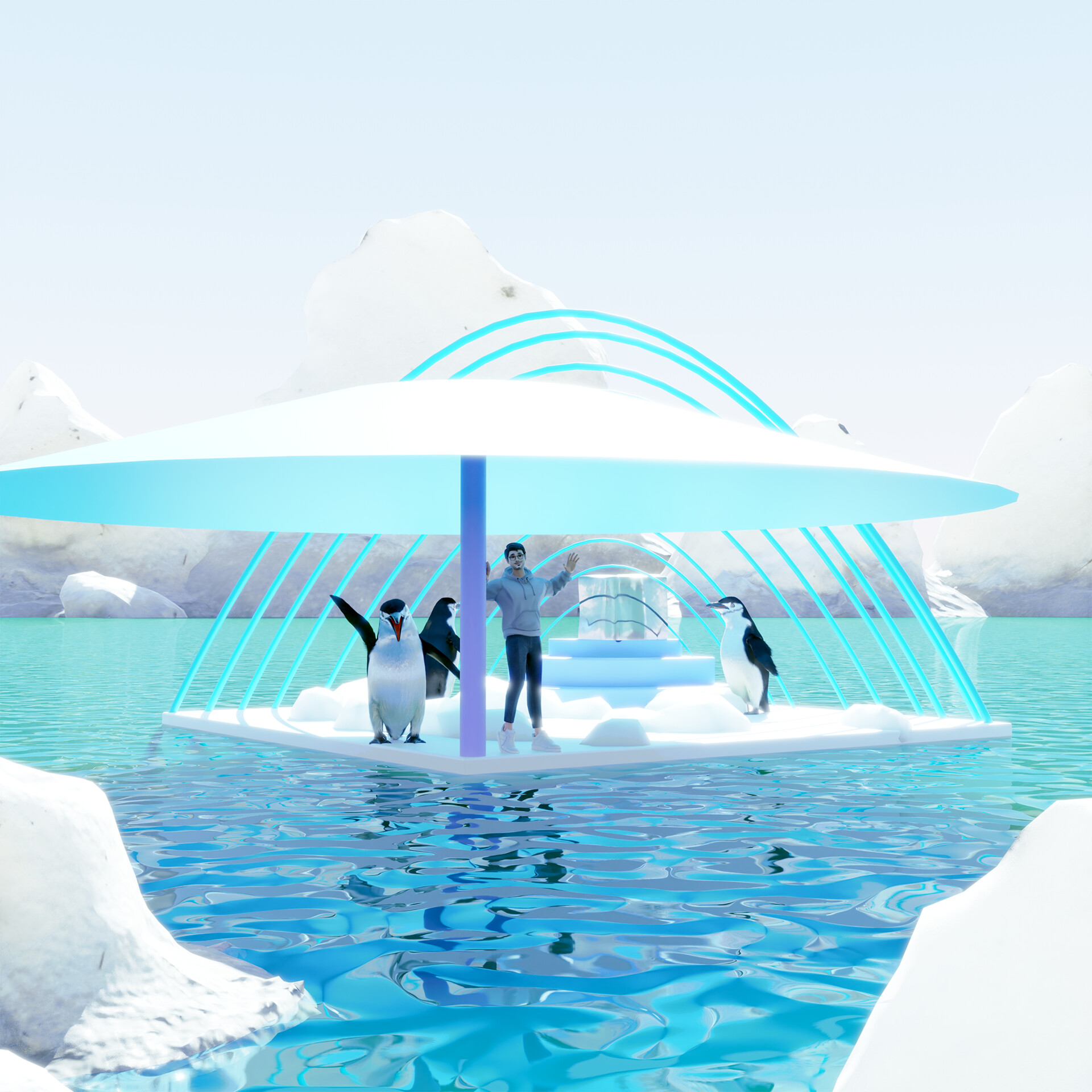 ArtStation - ICY Abstract render in Blender (Cycles)