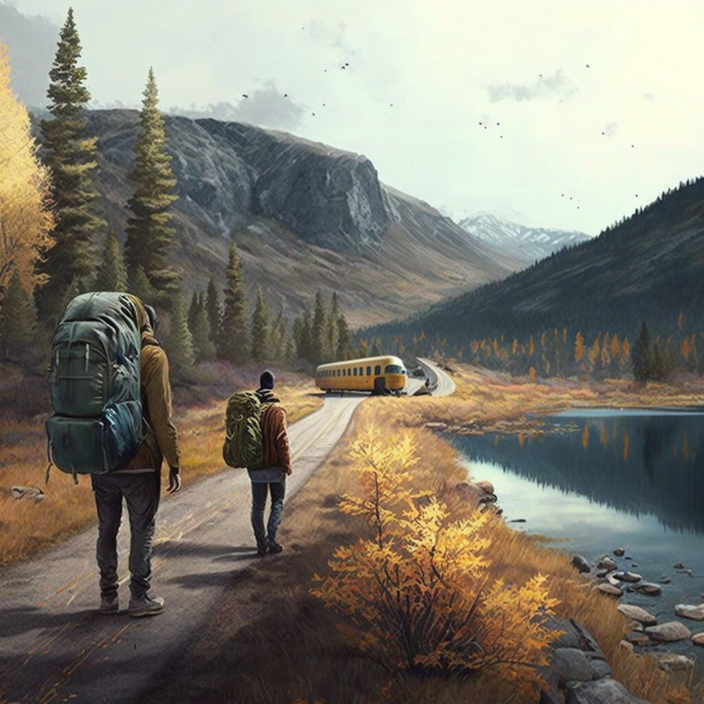 ArtStation - Roadside Journey: Peaceful Scenery