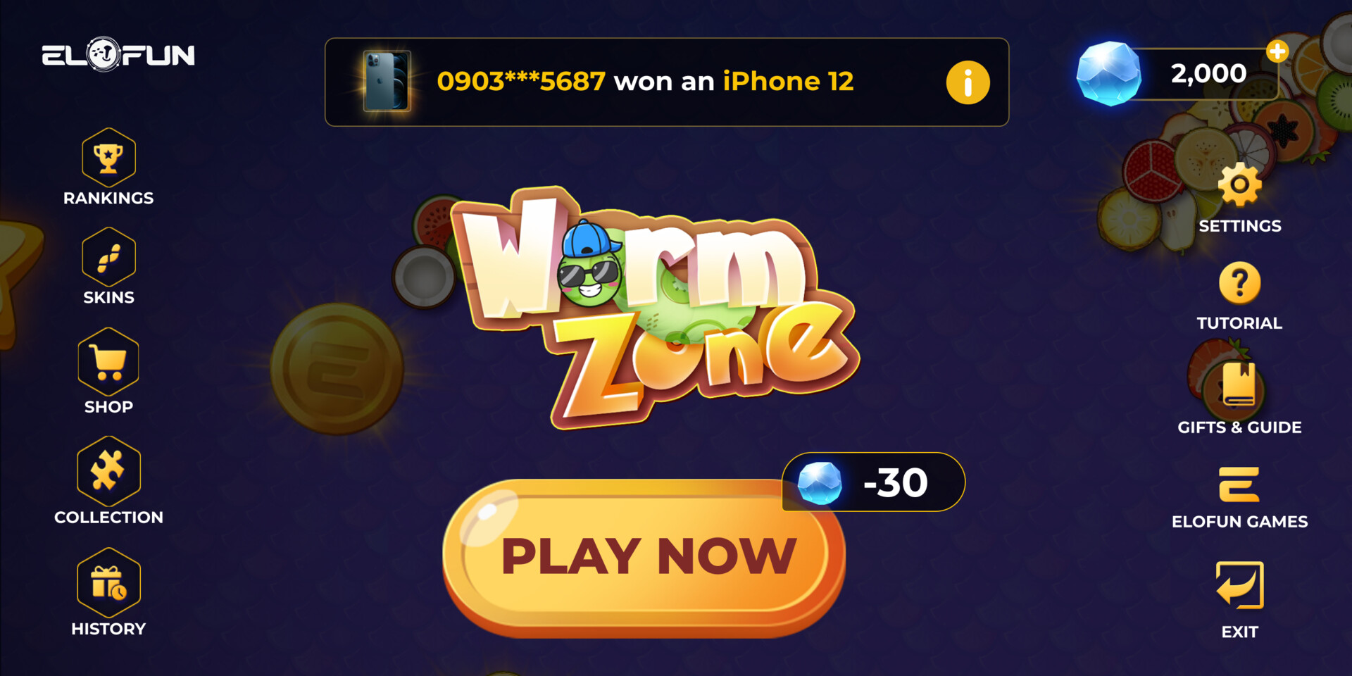 ArtStation - Worm Zone Mobile Game