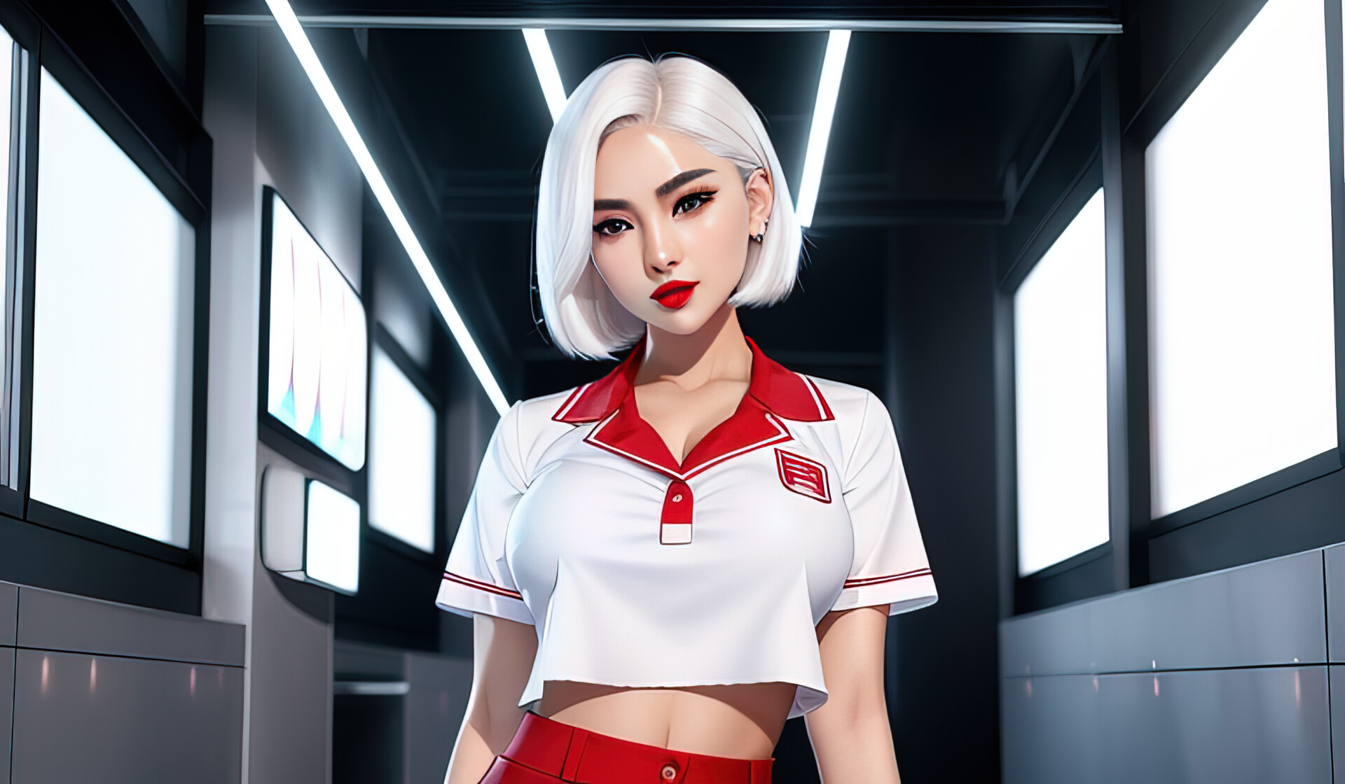 PIXEL DOT - Girl in short uniform part 1