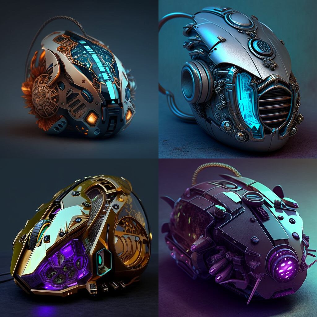ArtStation - Futuristic PC mouse