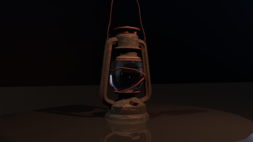 ArtStation - Rusted Lamp