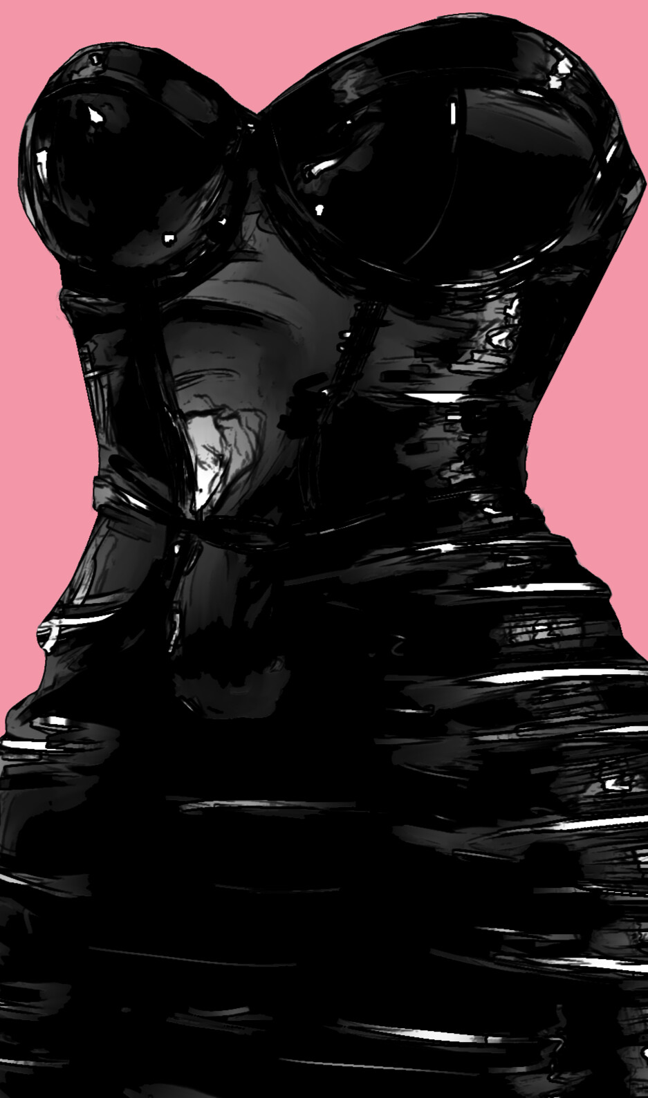 how to draw leather dress