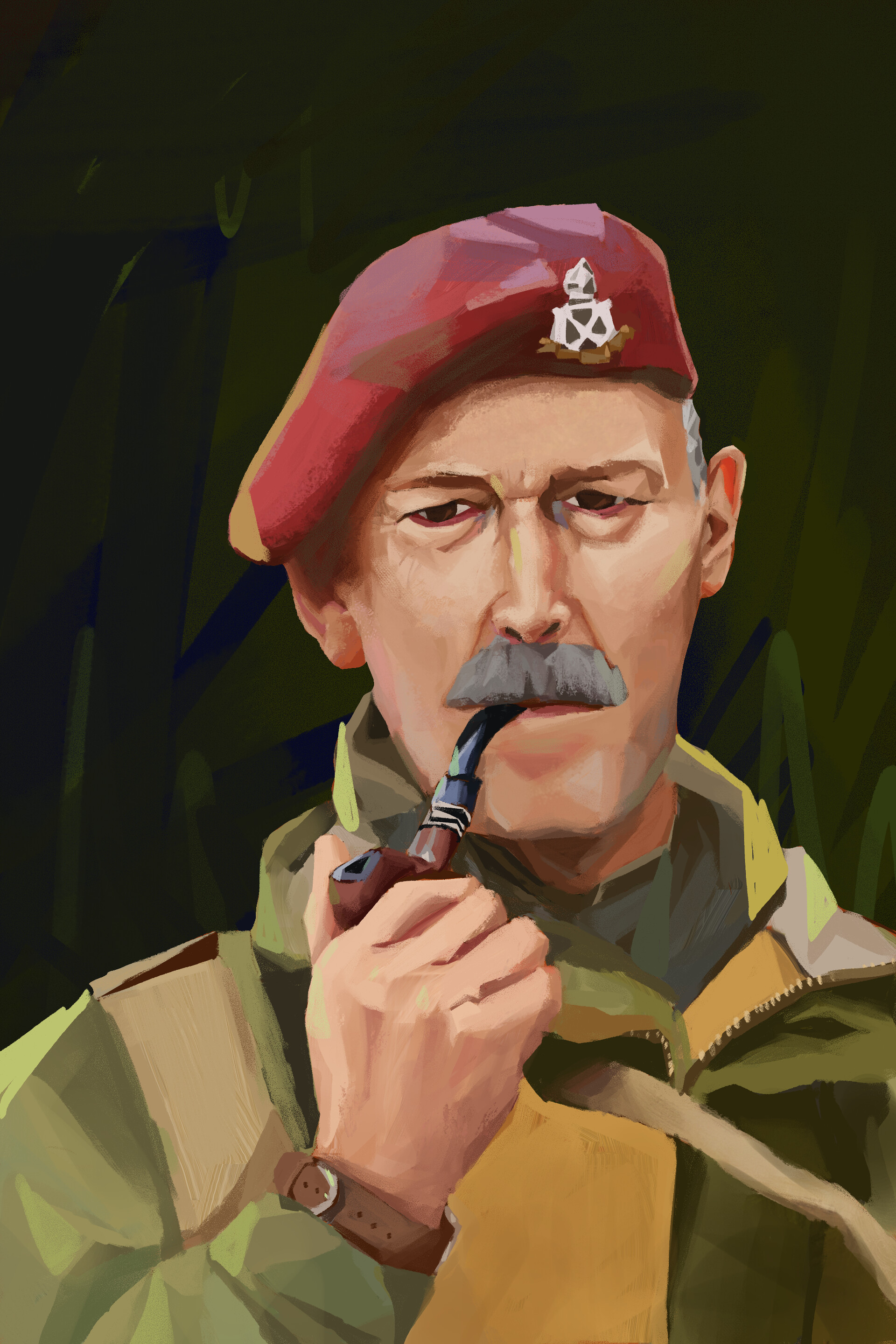 ArtStation - Man with a pipe