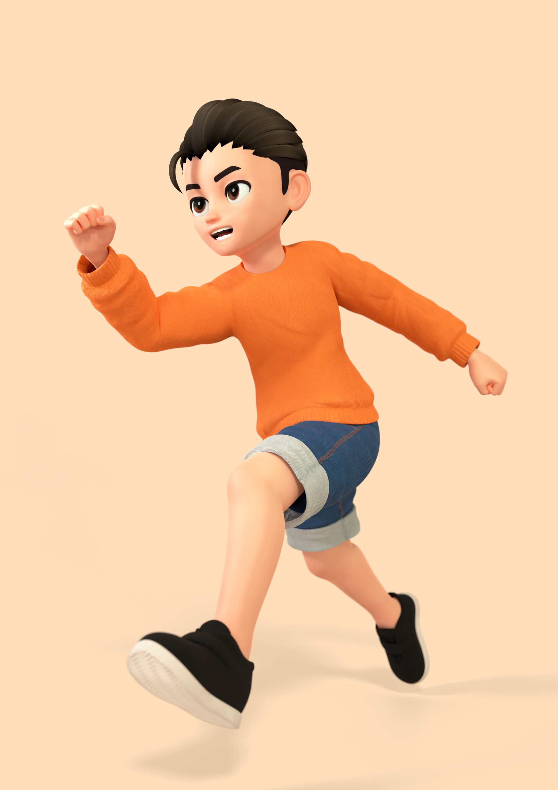 ArtStation - Running boy