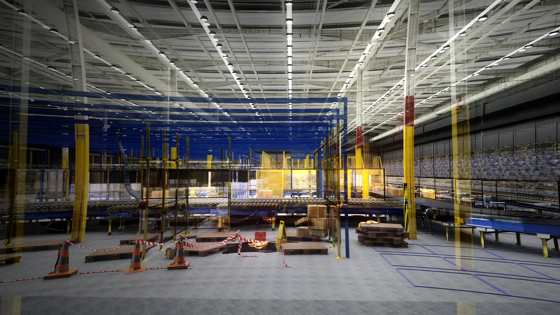 ArtStation - The Amazon Factory (dual screen installation)