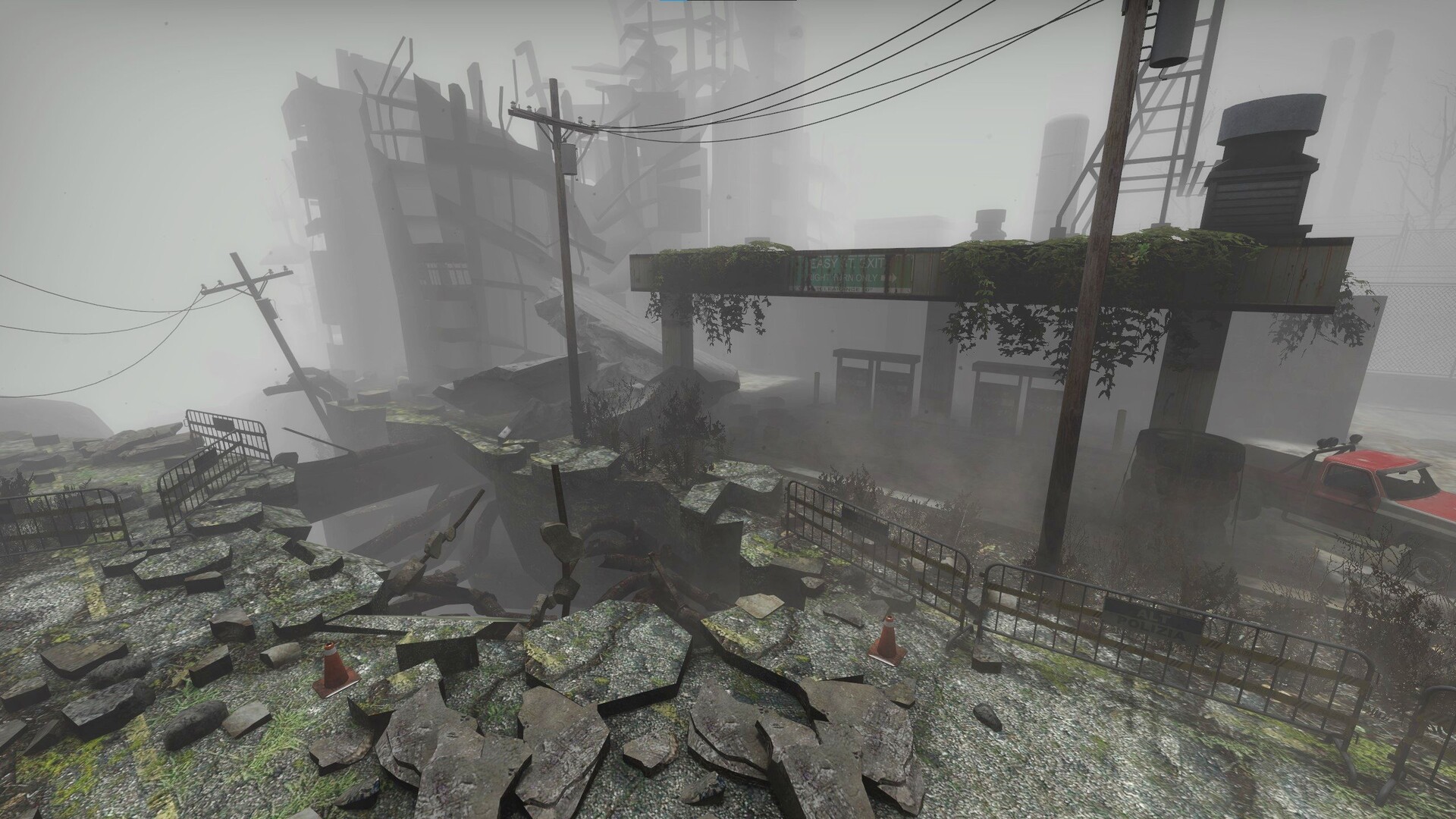 ArtStation - Ruins in fog