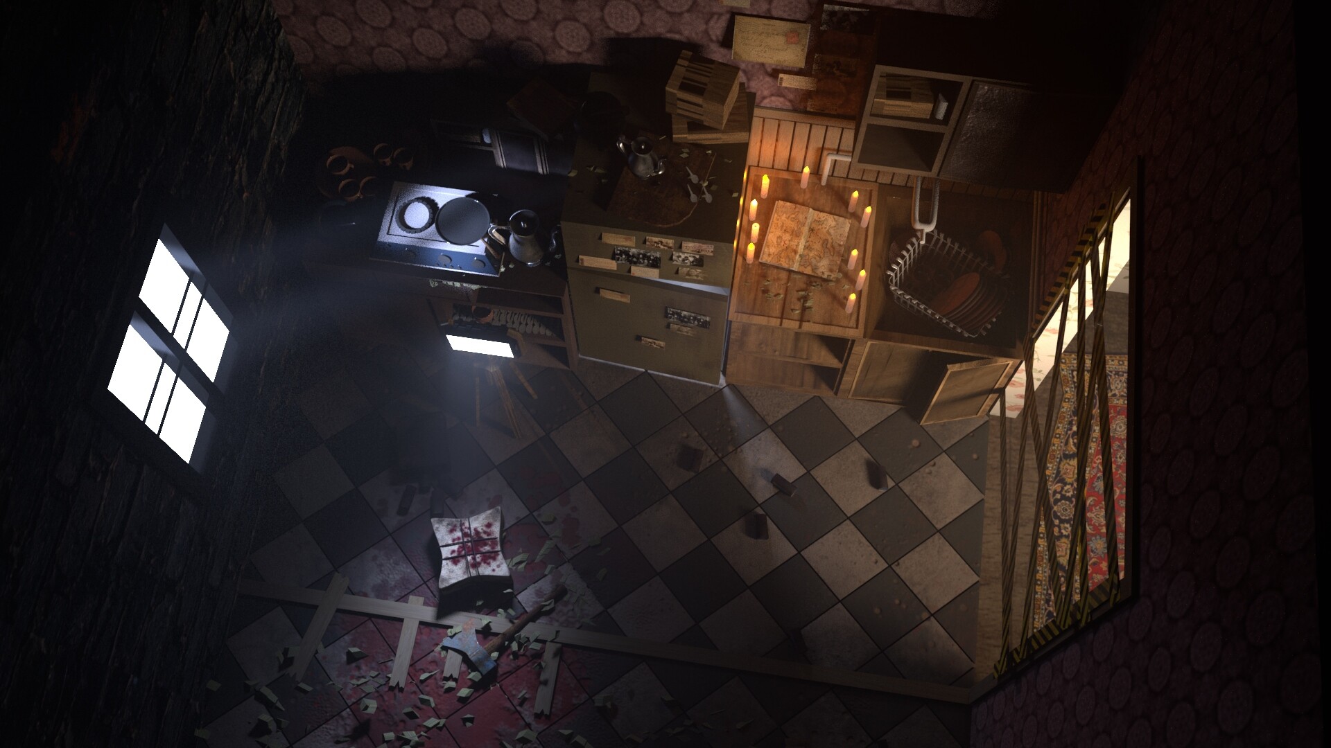 ArtStation - Crime scene interior