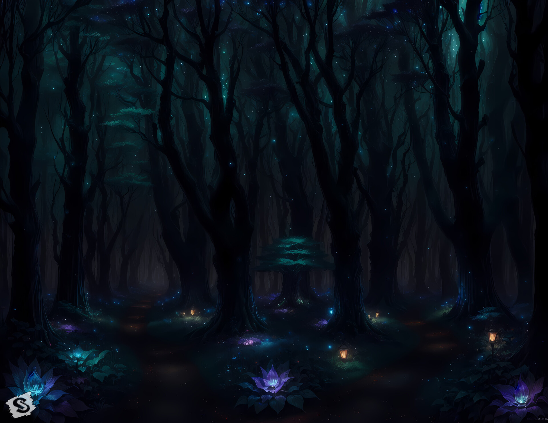 Dark Enchanted Forest