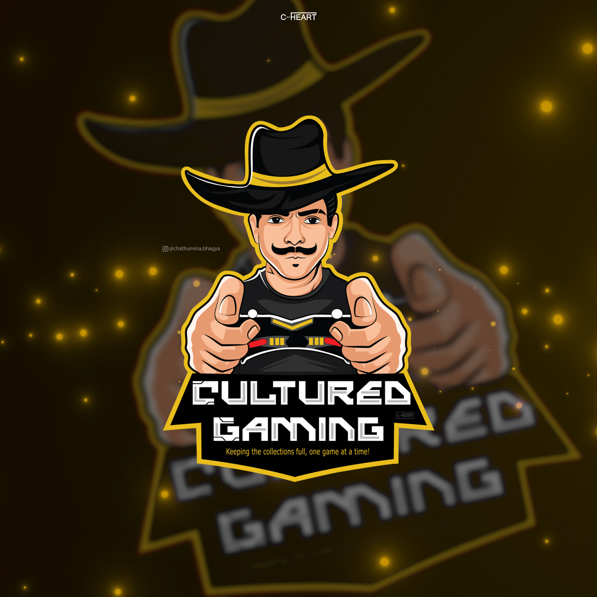 ArtStation - "Cultured Gaming" Mascot Logo design.