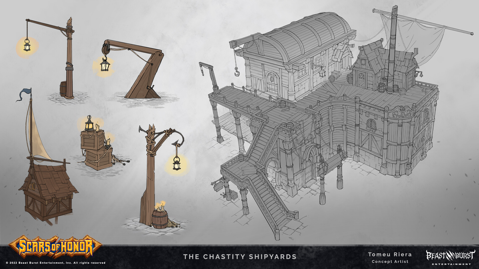 ArtStation - Chastity Shipyards Concept Design
