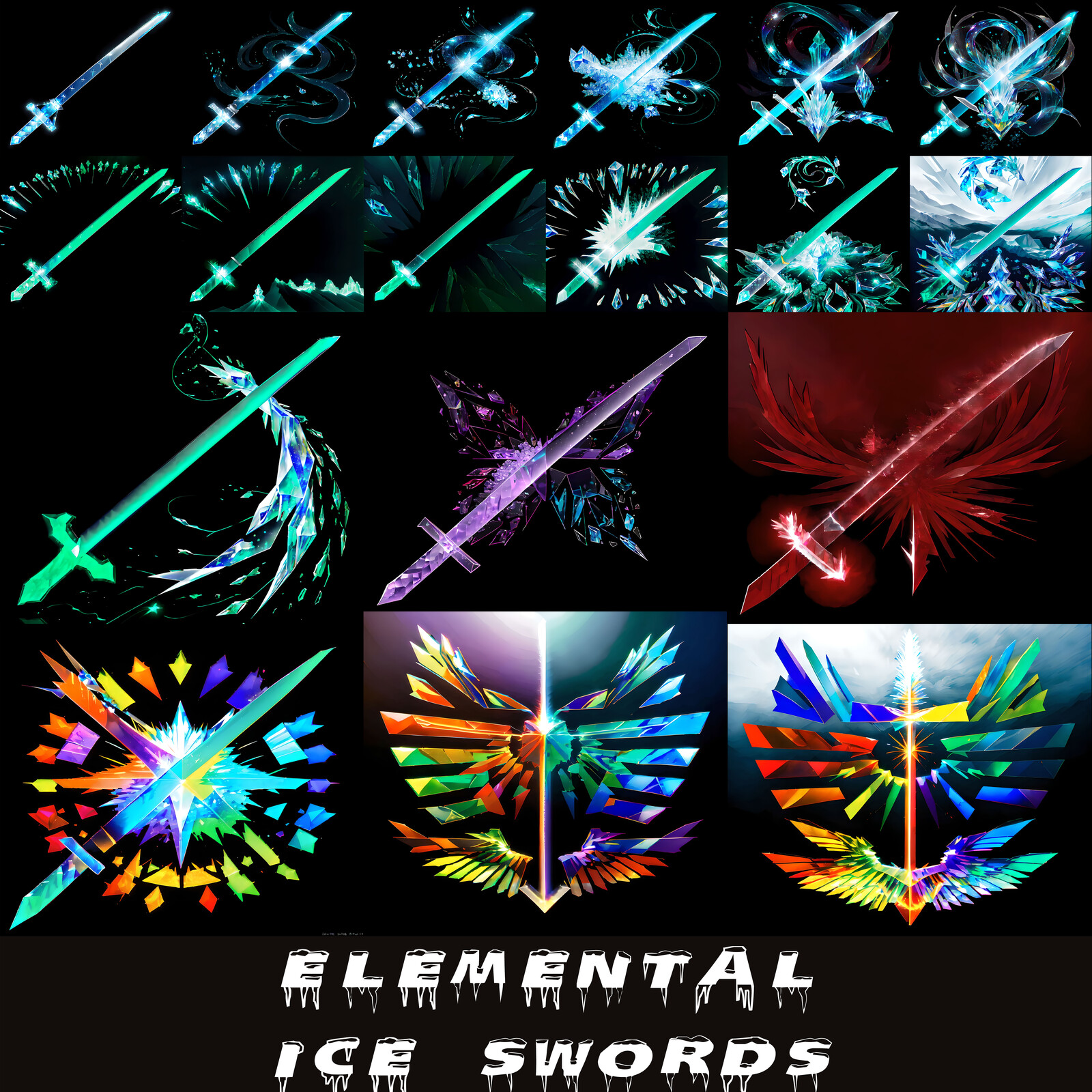 Toan Ng - Frozen Gems: 139 Elemental Ice Swords for the Ultimate Collection