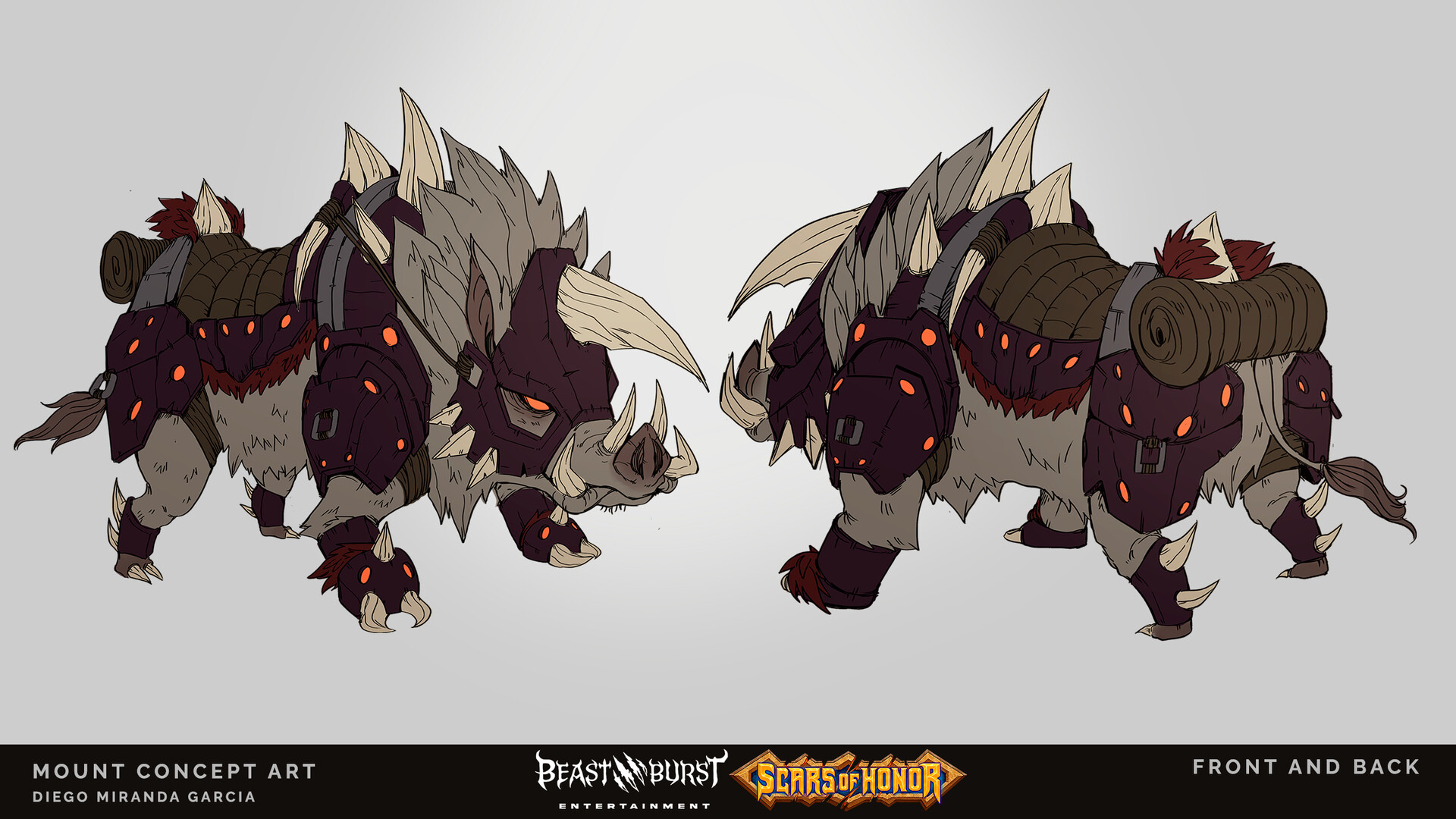Beast Burst Entertainment - Boar Mount Concept Design