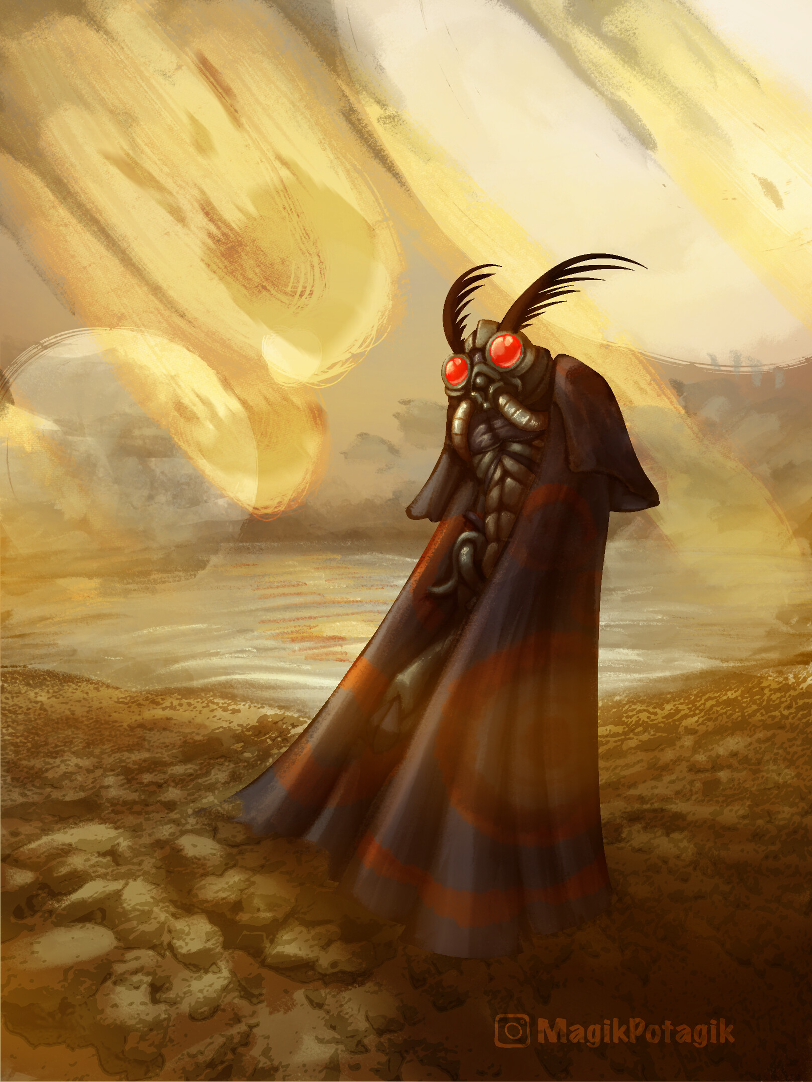 ArtStation - Creatuanary - Sci-Fi Horror Mothman