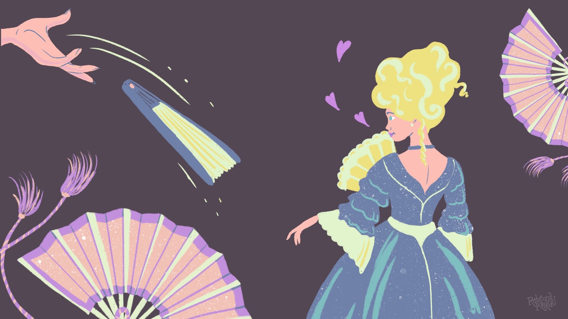 Rebecca Krikau Portfolio - „The Secret Language of Hand Fans“