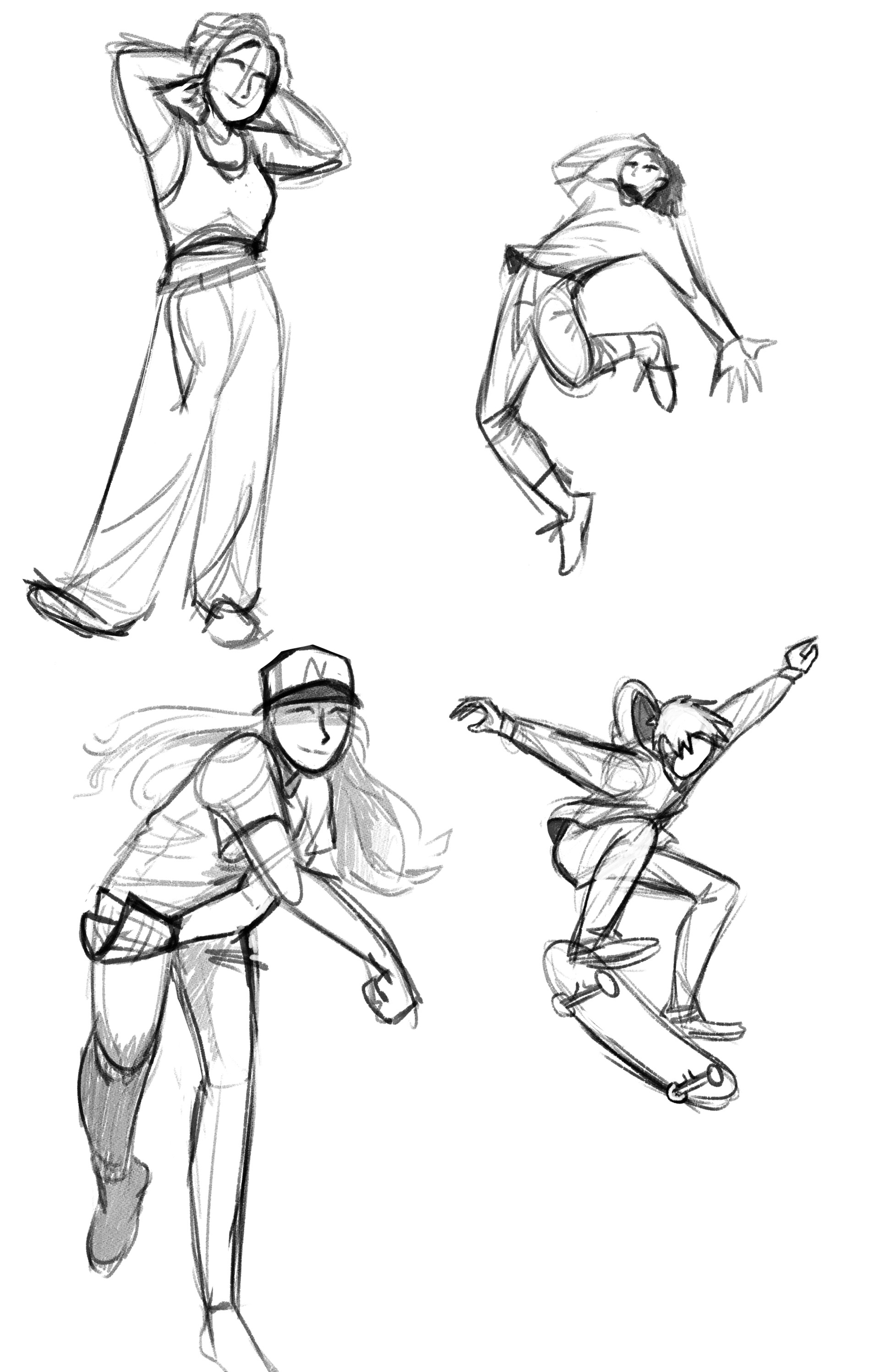 gesture drawing poses