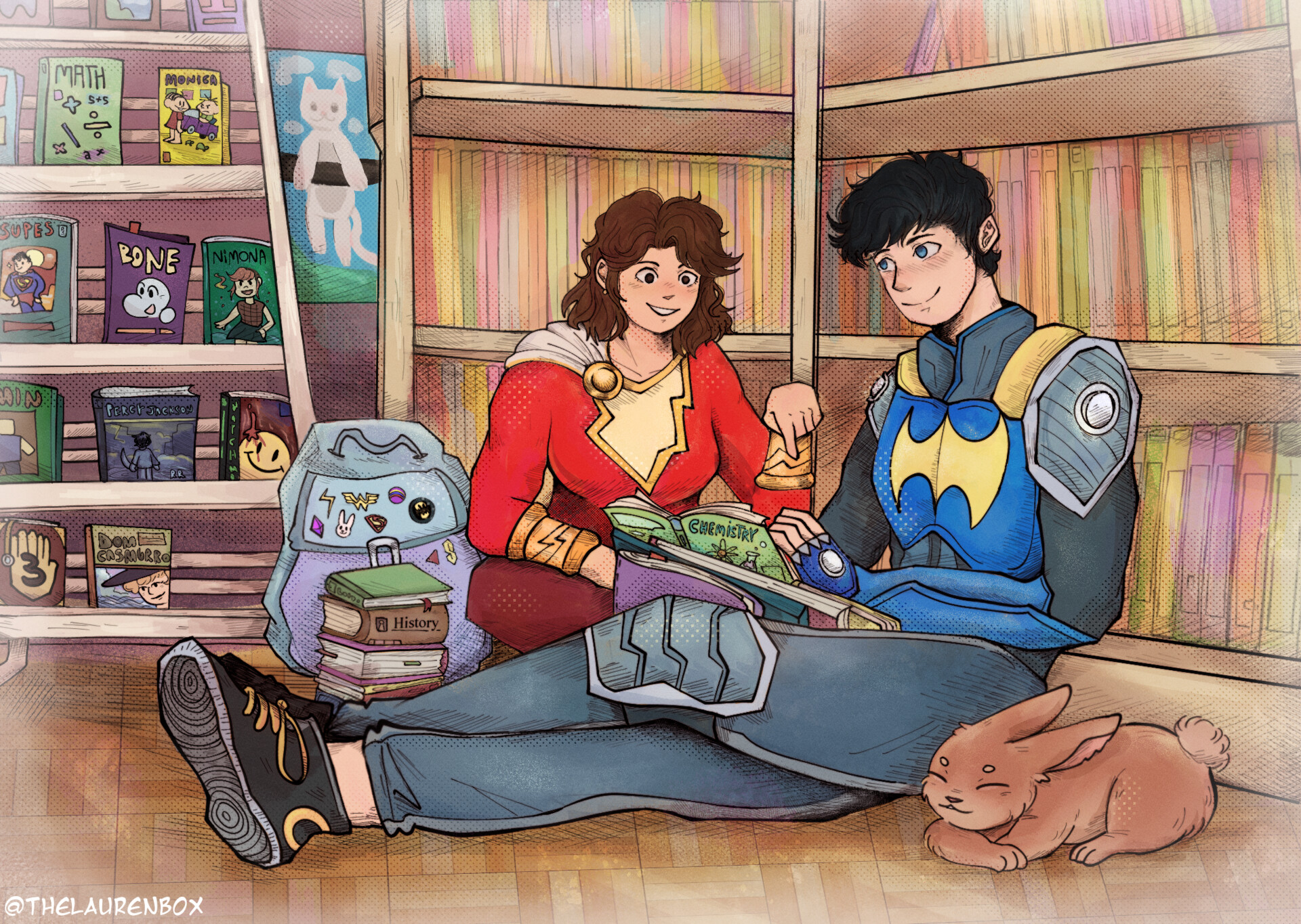 ArtStation - Mary Marvel x Chris Kent (COMMISSION)