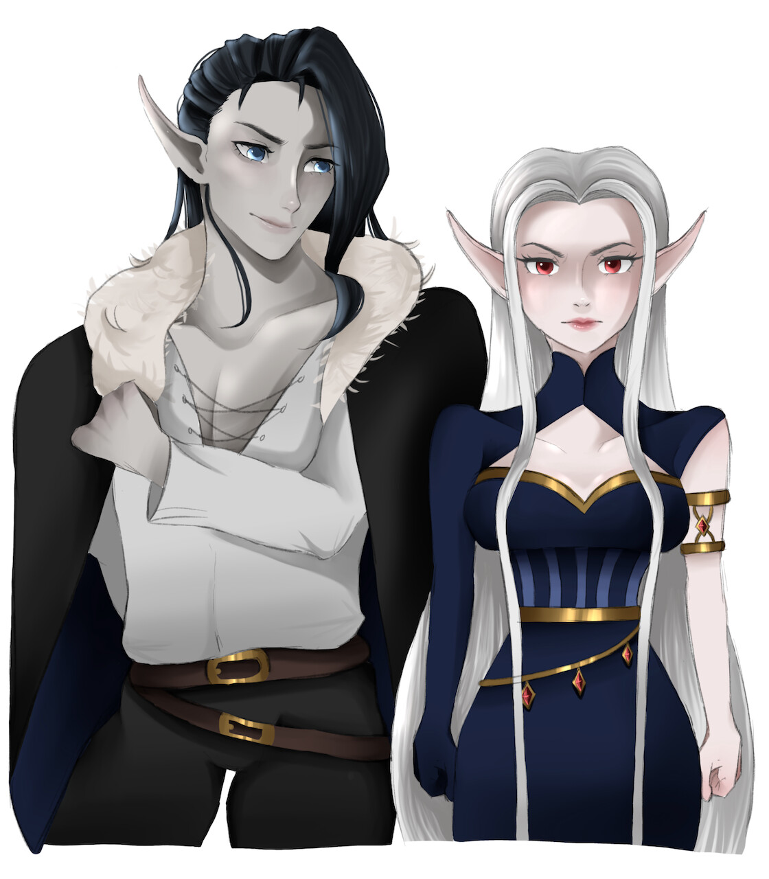 ArtStation - Nirthrin and Ulreath Isro - OCs