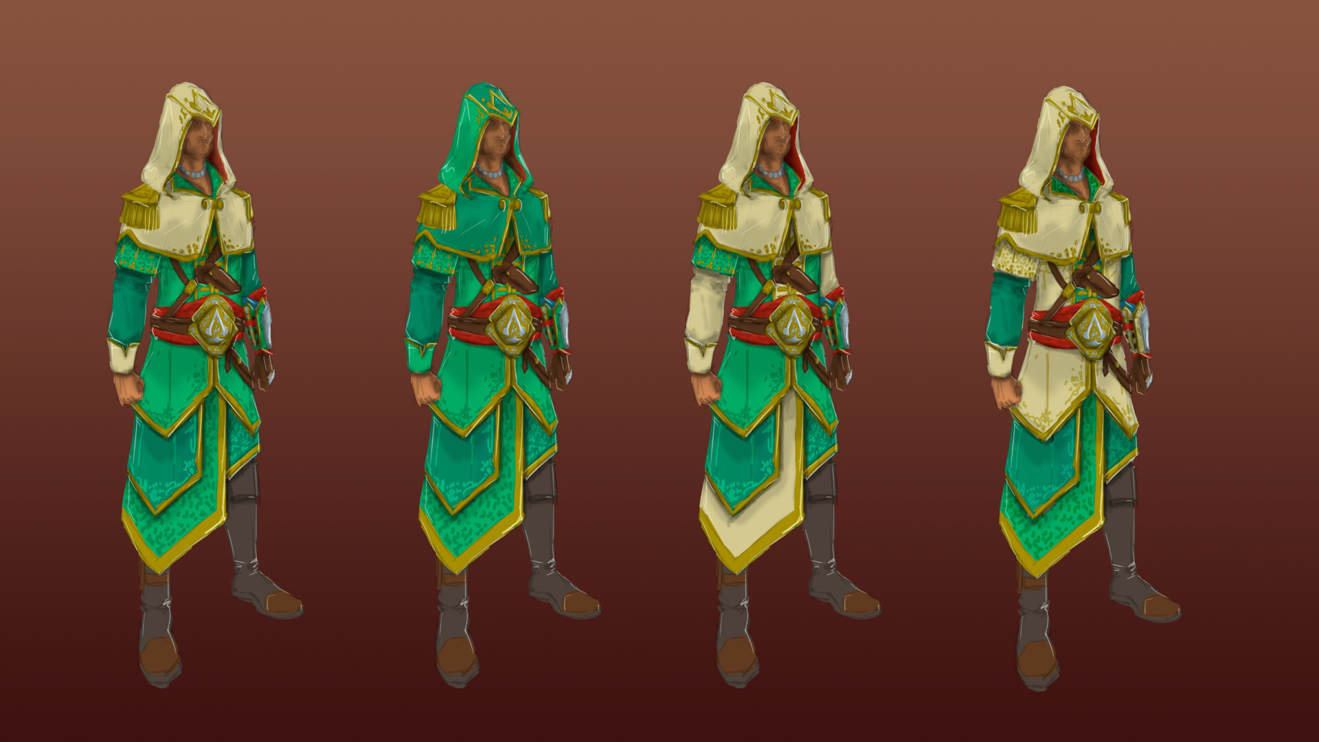 ArtStation - Brazilian Assassin Concept- color variation
