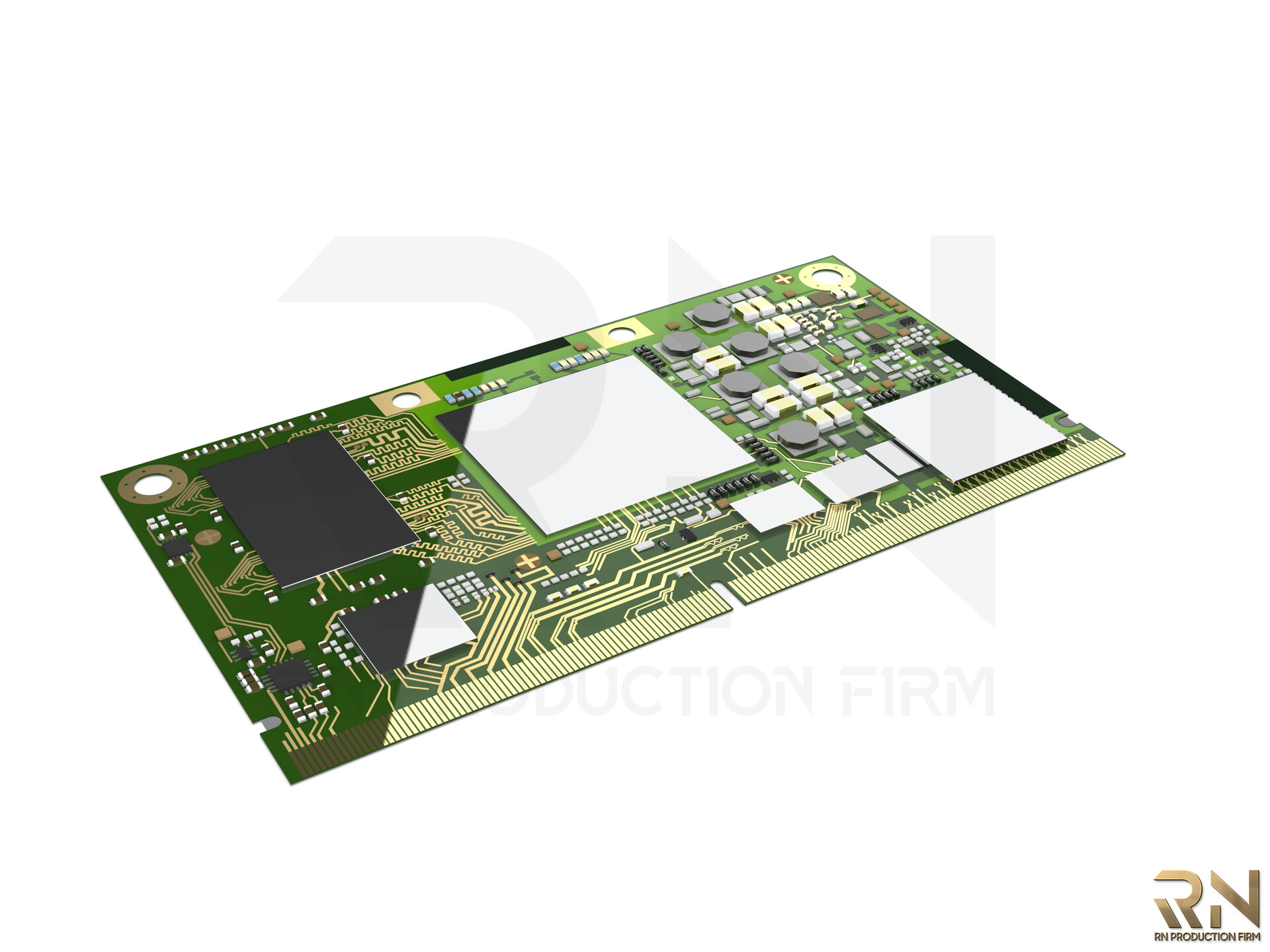 ArtStation - 3D "Motherboard Type Card" Project