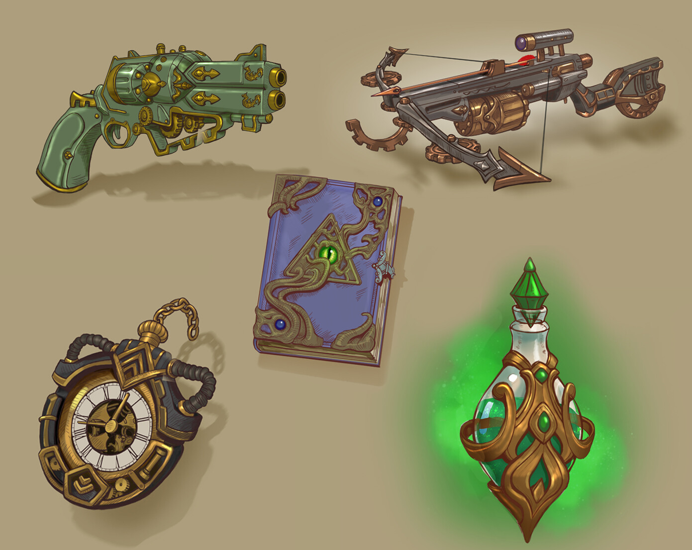 ArtStation - Items and weapons