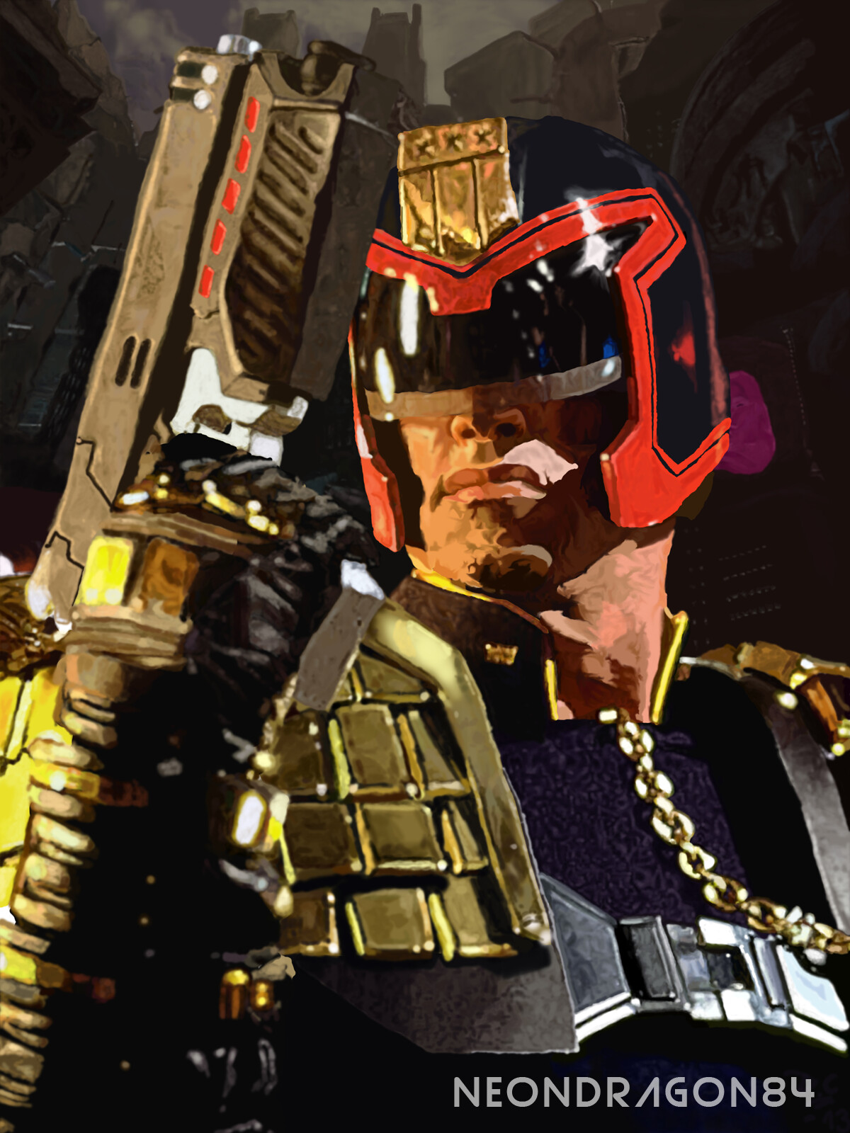 ArtStation - Judge Dredd '95 - Fan Art