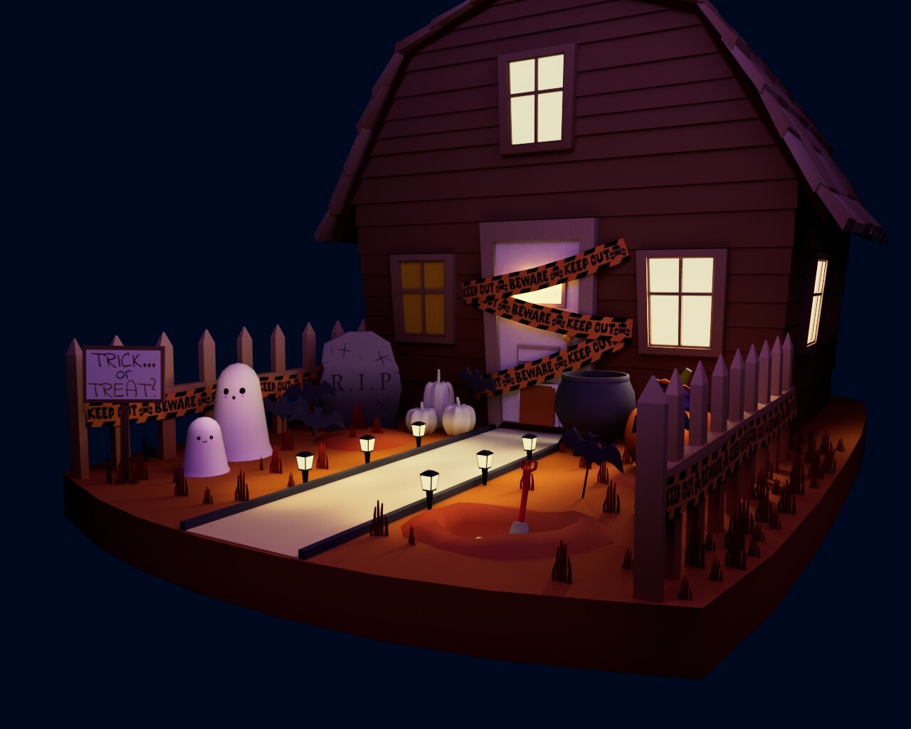 Anna Constable - Stylised Halloween Diorama
