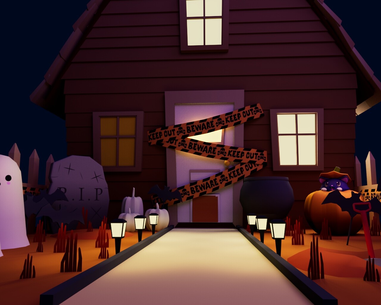 Anna Constable - Stylised Halloween Diorama