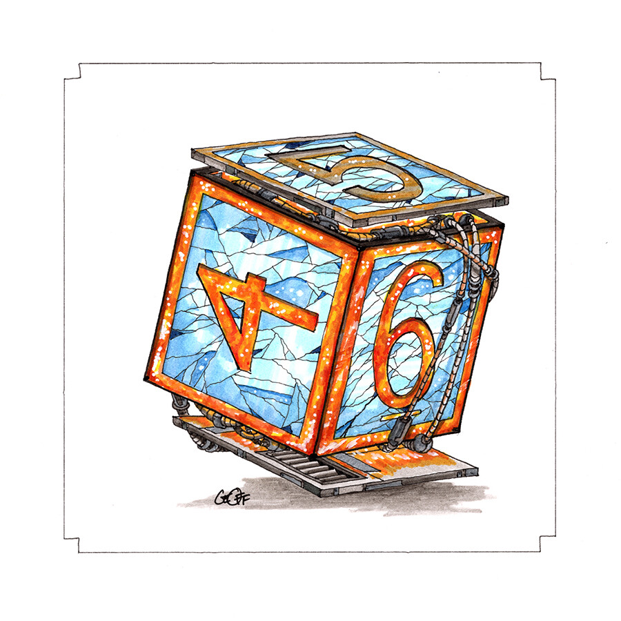 ArtStation - Heart of the Die - Some D6's
