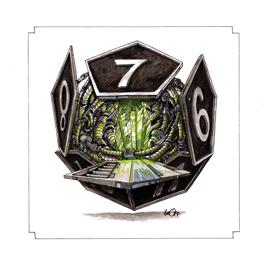 ArtStation - Heart of the Die - Bunch D12's