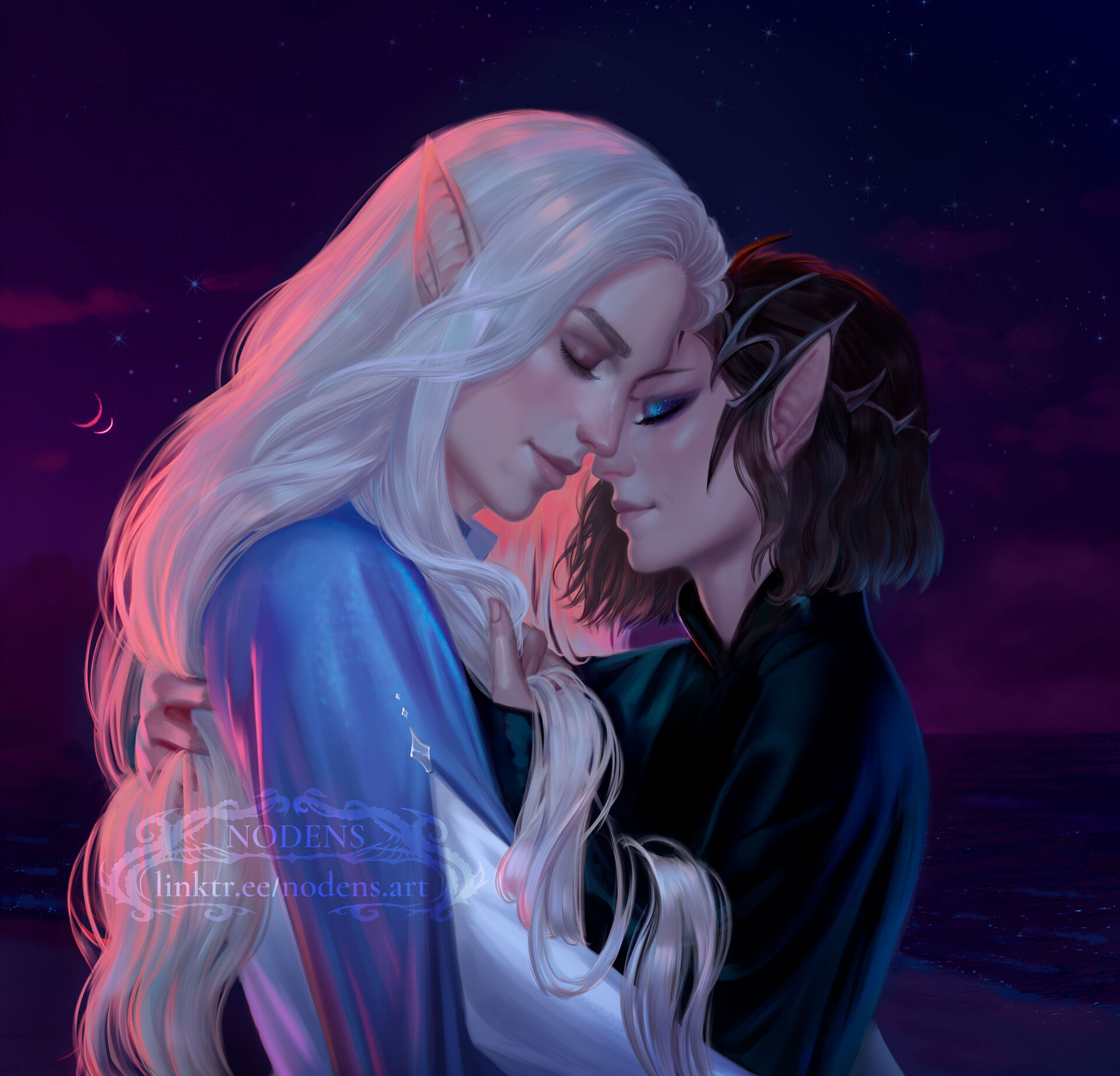 ArtStation - Two scarlet moons