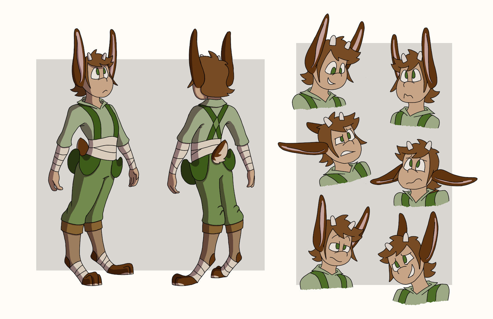ArtStation - Character Design-Jackalope Satyr