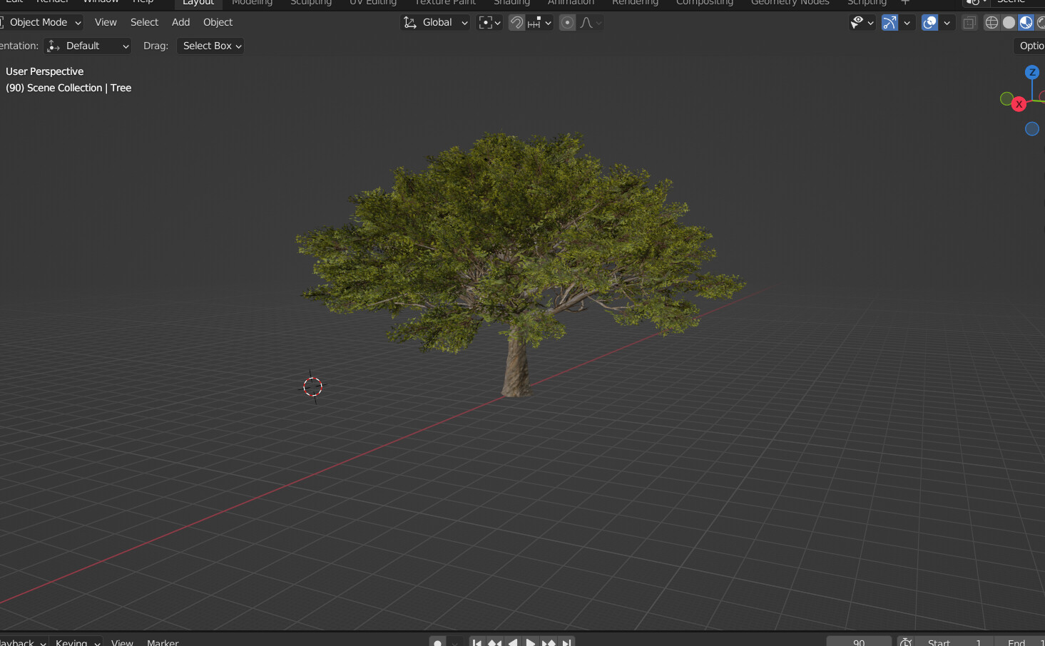 ArtStation - Umbrella Shaped Tree