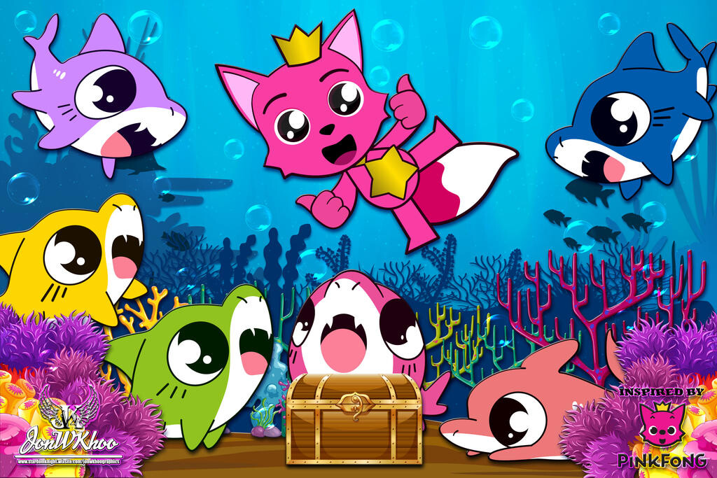 ArtStation - Pink Fong Baby Shark (Baby shark, doo doo doo doo) 2018 ...