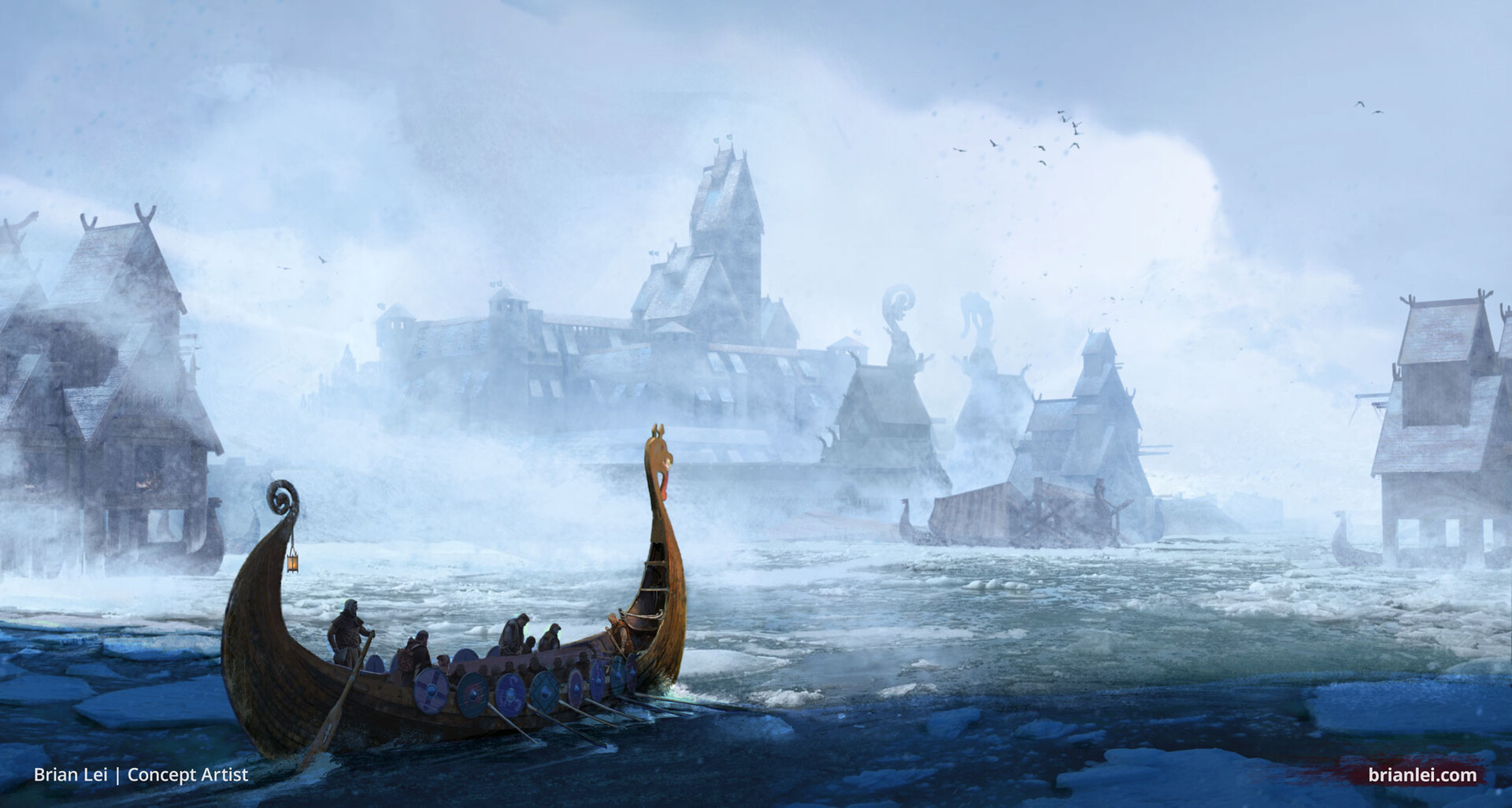 ArtStation - Viking Island Castle