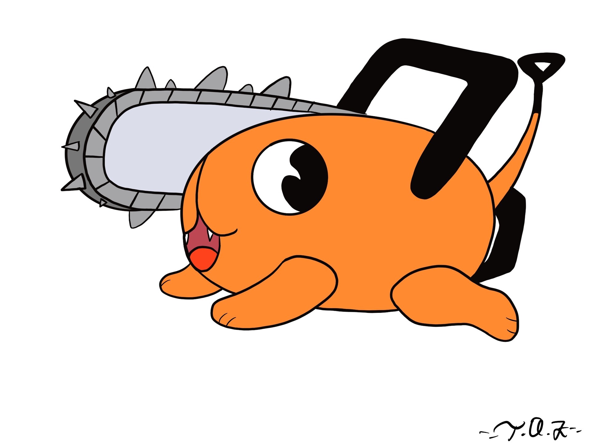 ArtStation - Pochita Drawing