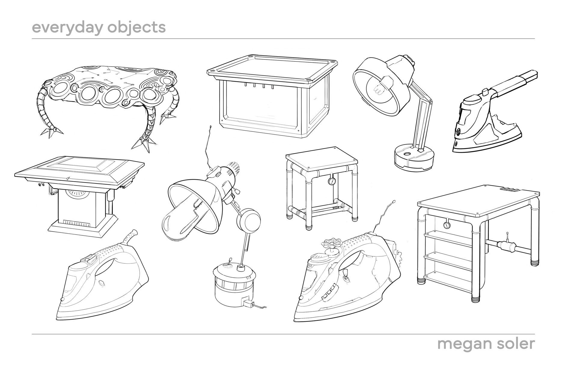 everyday objects coloring pages
