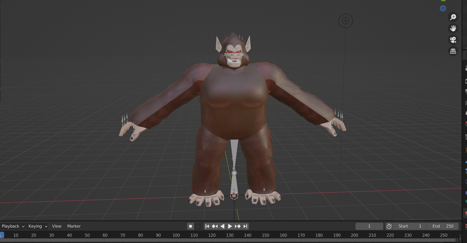 ArtStation - Goku Great Ape Form Dragon Ball Z Rigged