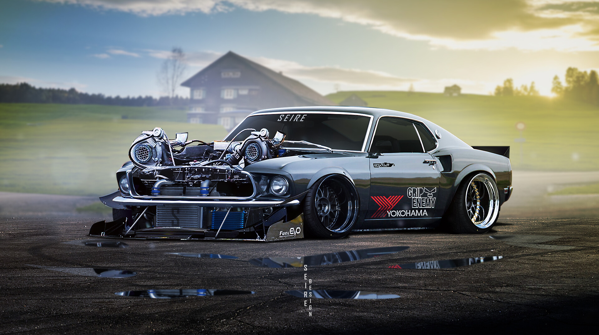 ArtStation - 1969 Ford Mustang Boss 429