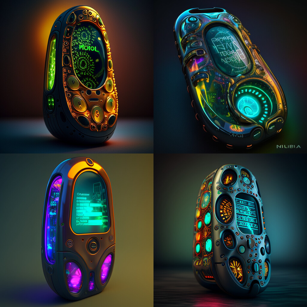 ArtStation - Futuristic Nokia 3310