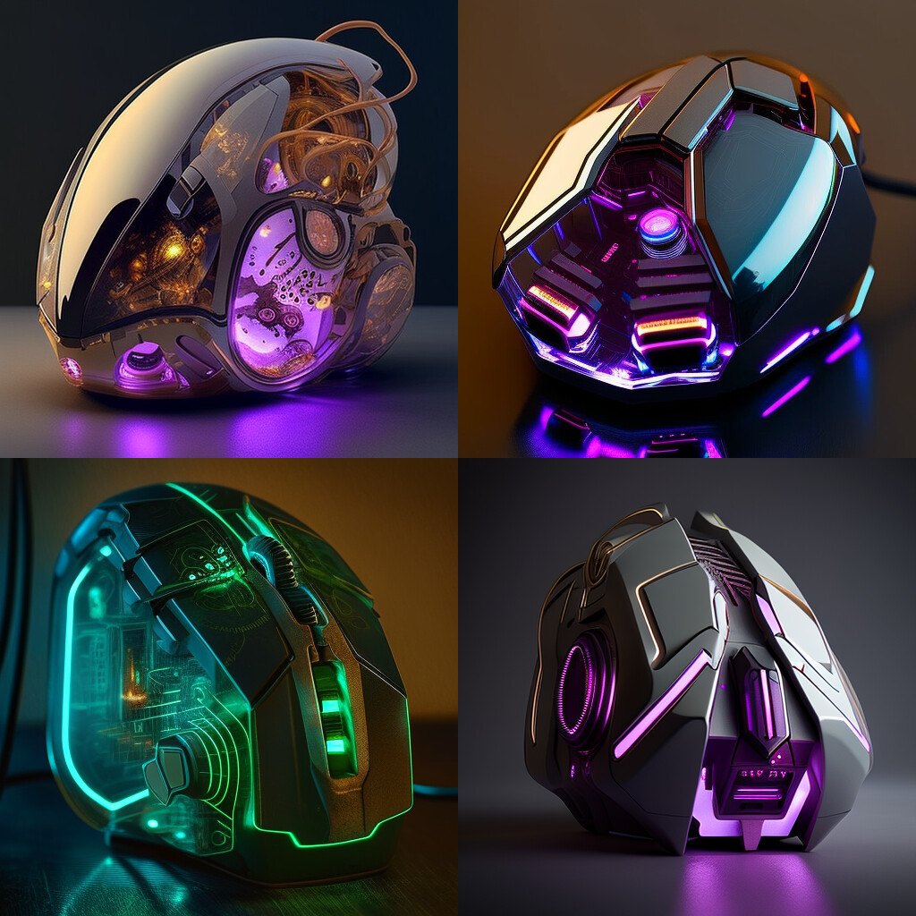 ArtStation - Futuristic PC mouse